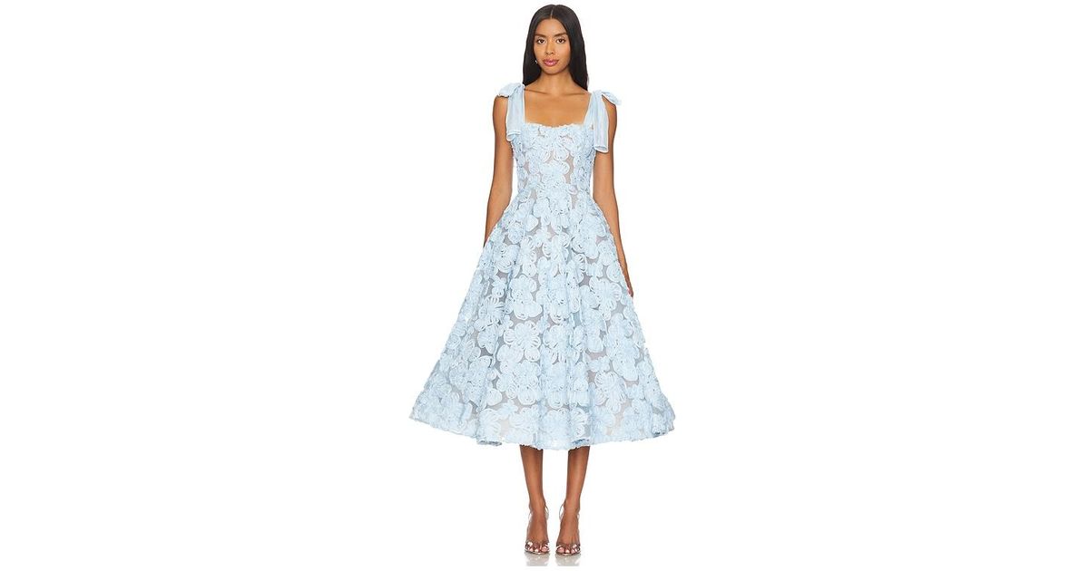 Bronx and Banco Sabrina Midi Dress in Blue | Lyst