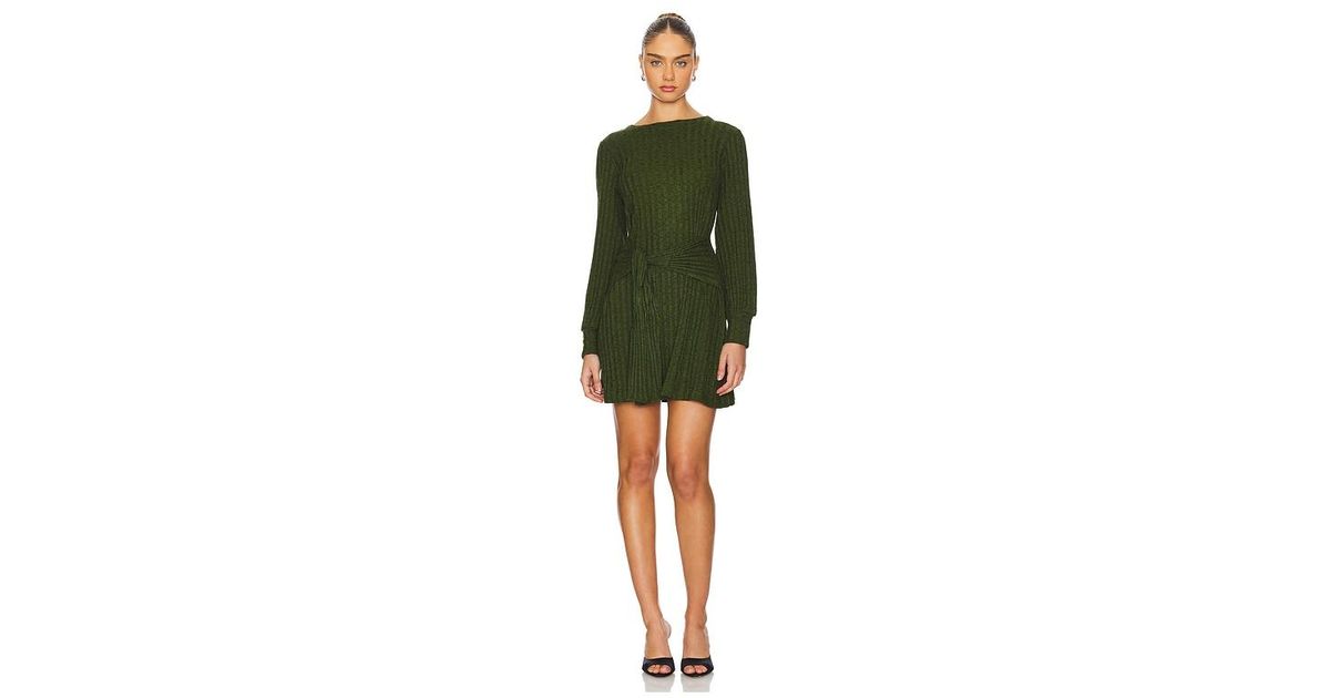 Michael Stars Halston Mini Dress in Green | Lyst