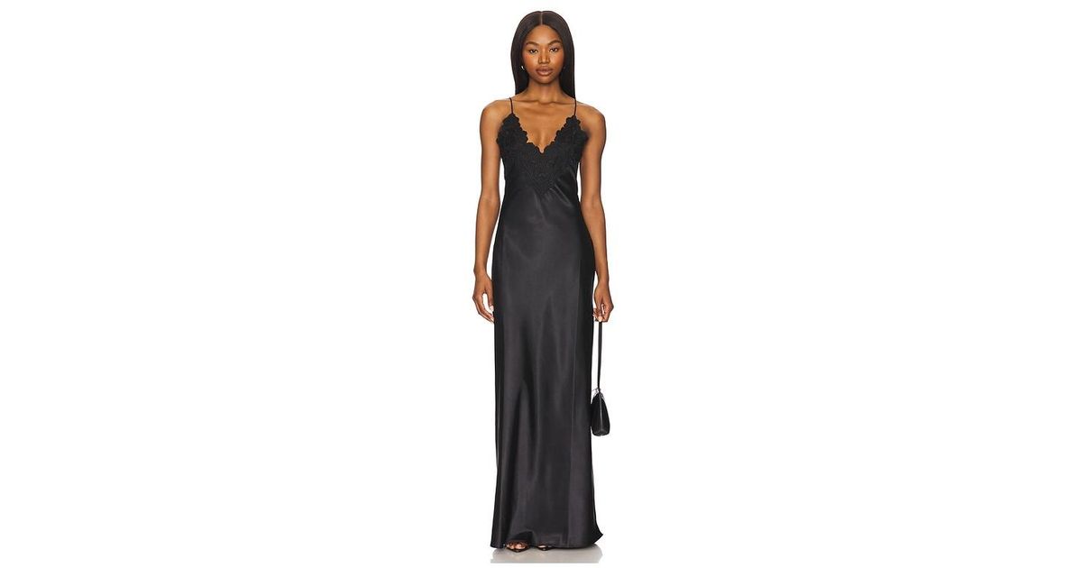 Lovers + Friends X Emma Rose Rhea Slip Dress in Black | Lyst