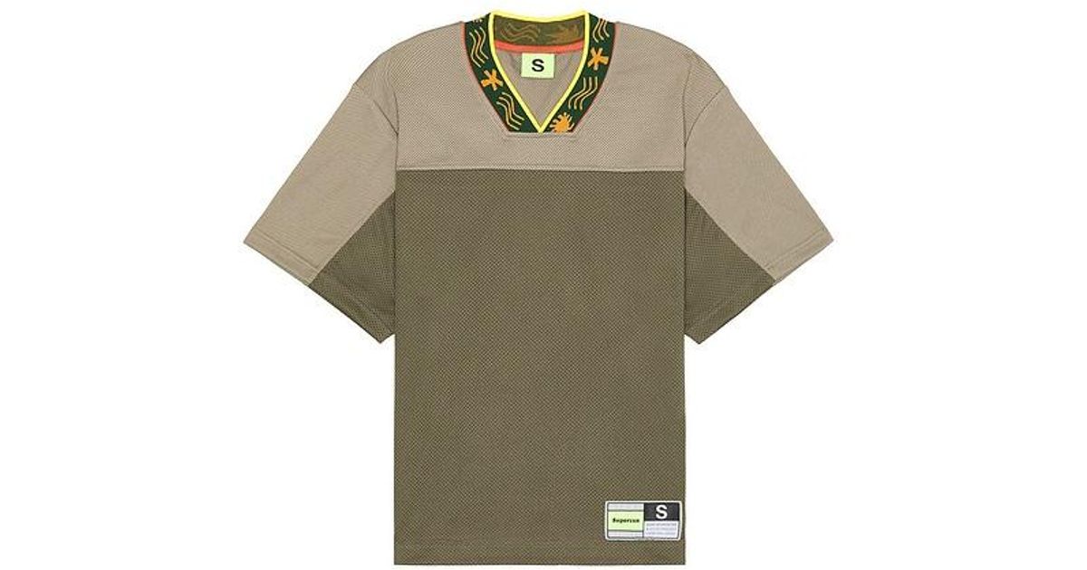 Supervsn Slauson Football Jersey in Green for Men | Lyst