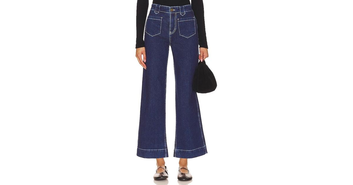 FRAME Utility Relaxed Straight in Blue | Lyst