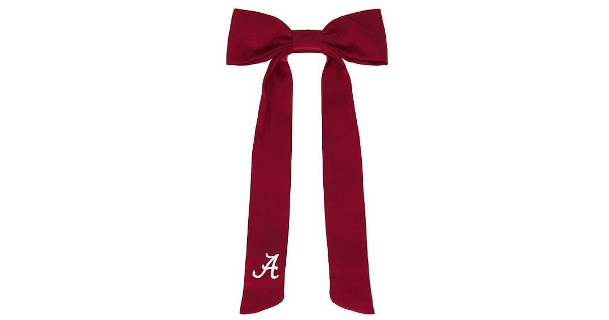 BaubleBar University Of Alabama Logo Hair Bow in Red | Lyst