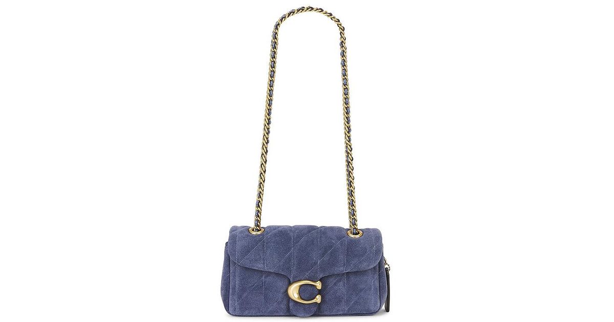 COACH Quilted Tabby Shoulder Bag 20 Light Denim in Blue | Lyst UK