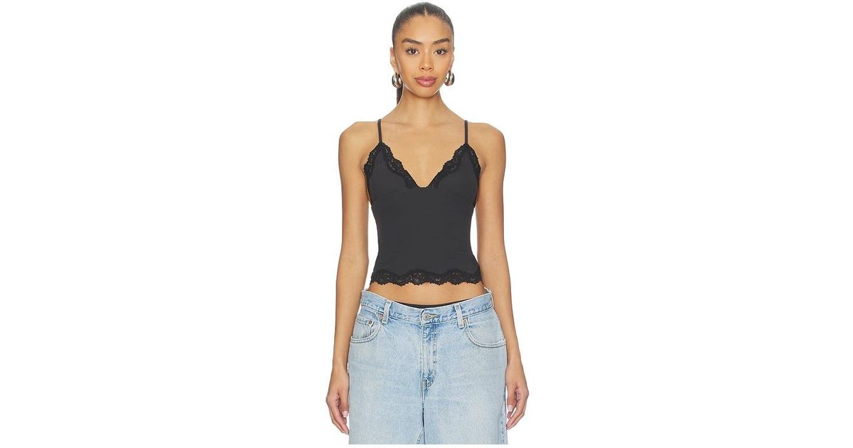 Skims Fits Everybody Lace Triangle Cami in Blue | Lyst