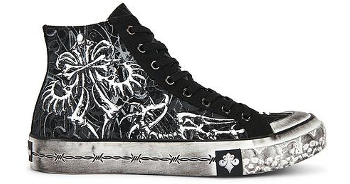 Affliction Skeleton Shoe in Black for Men | Lyst Australia