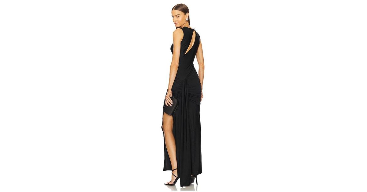Michael Costello X Revolve Garland Gown in Black | Lyst