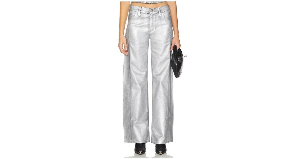 Hudson Jeans Lexi Seamed Wide Leg in White | Lyst