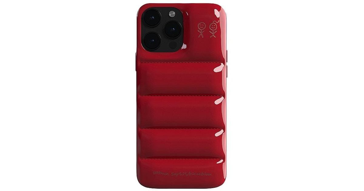 Urban Sophistication Iphone 15 Pro Max Glazed Puffer Case in Red | Lyst
