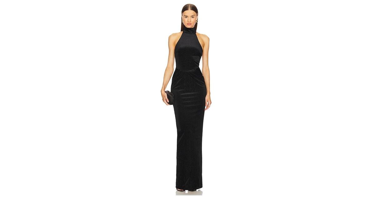 Michael Costello X Revolve Ataya Gown in Black | Lyst