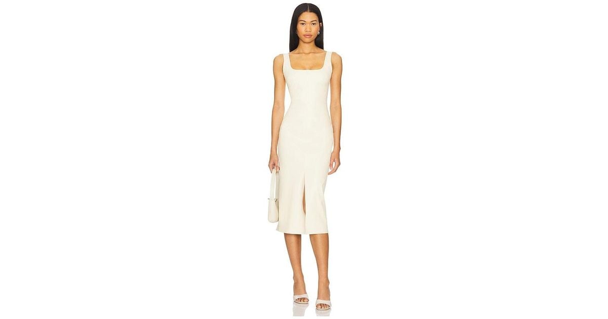 Commando Faux Leather Tank Dress in White | Lyst