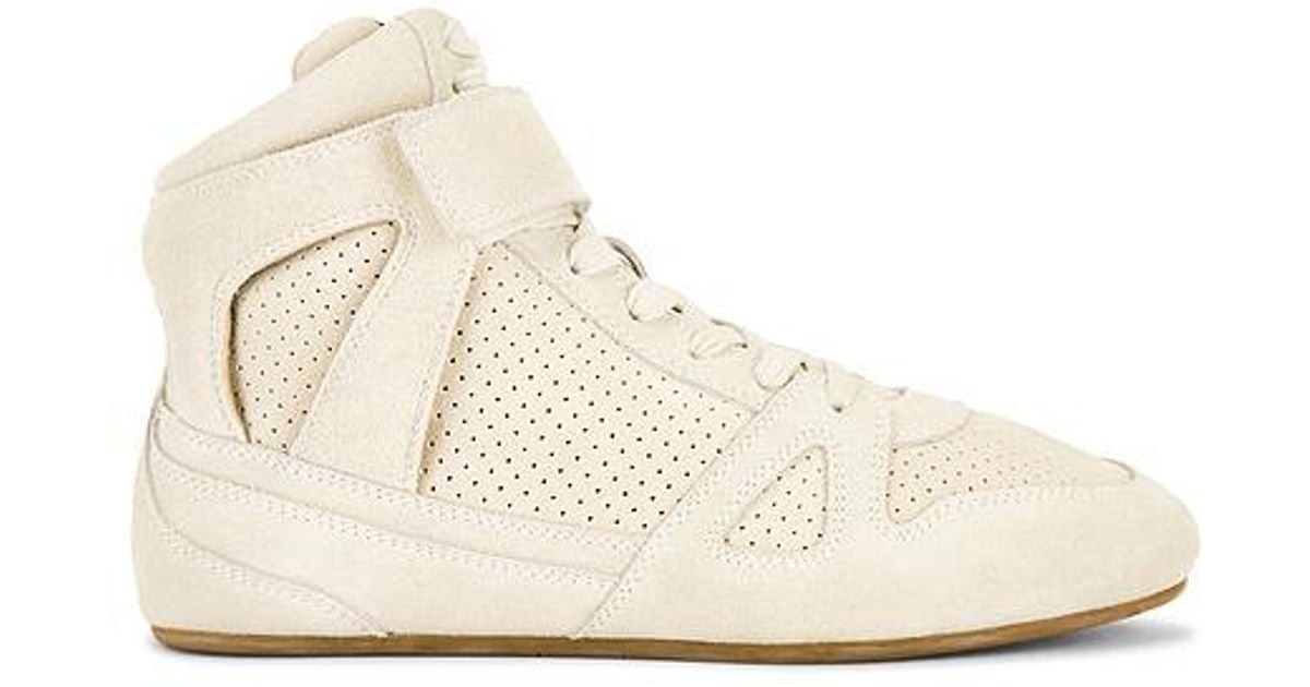Isabel Marant Senny High Sneaker in White | Lyst UK