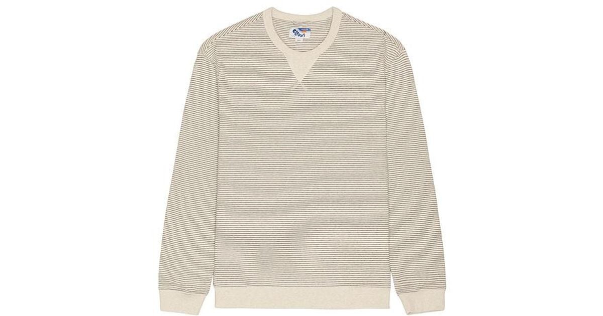 Marine Layer Relaxed Cloud 9 Fleece Crew Neck Sweatshirt in Natural for ...