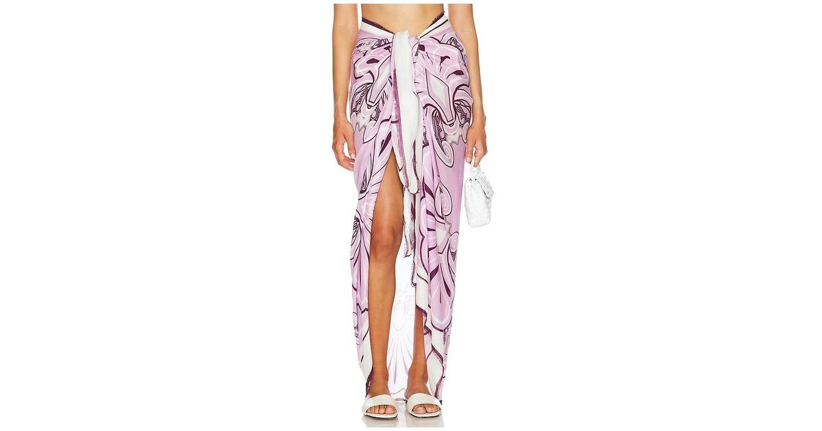 Shani Shemer Big Shells Pareo in Red | Lyst UK