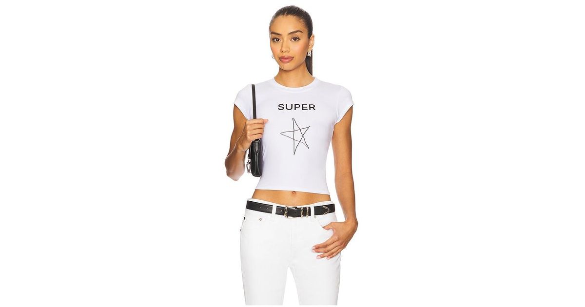Bella Venice The Star Tee in White | Lyst