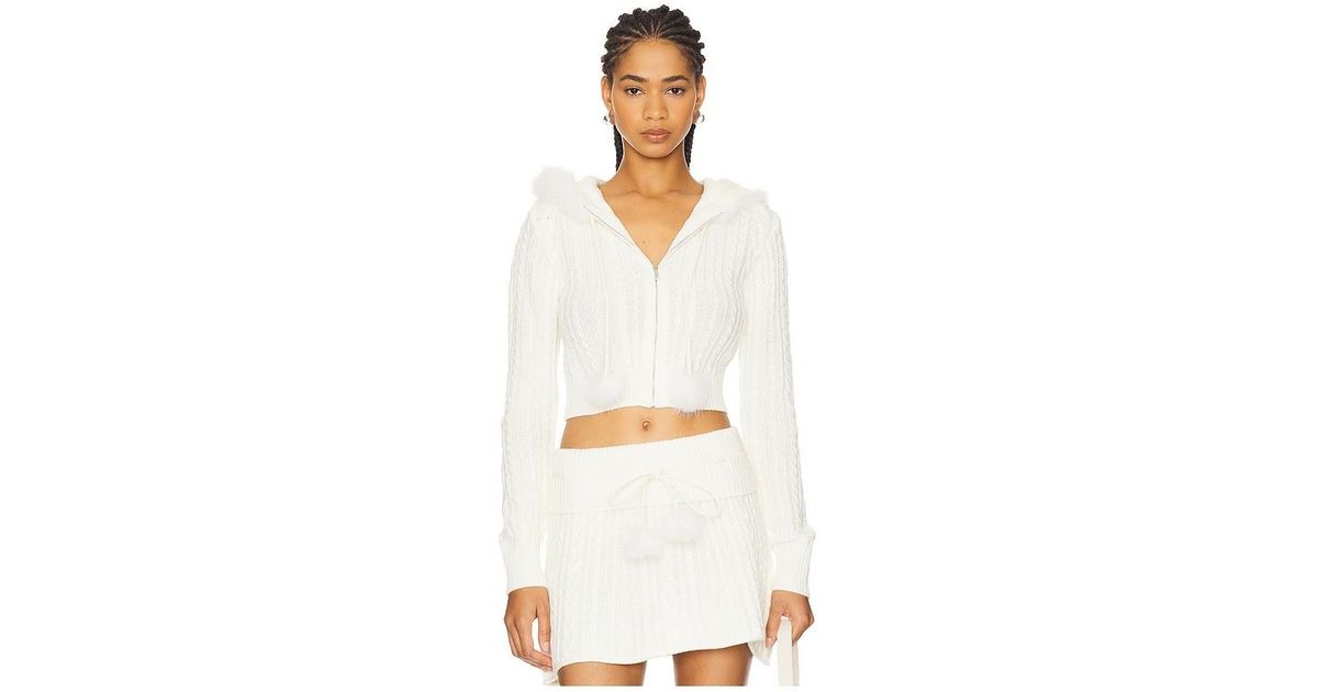 MAJORELLE Tamar Jacket in White | Lyst