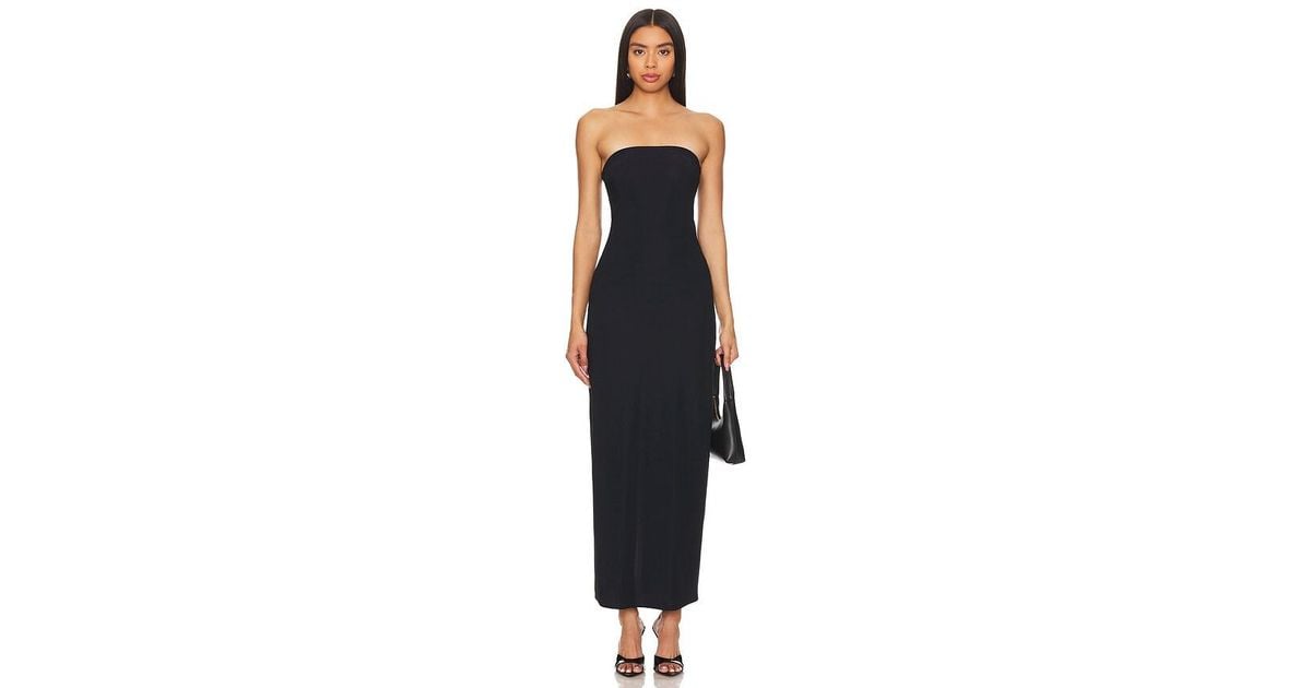Commando Classic Strapless Maxi Slip in Black | Lyst