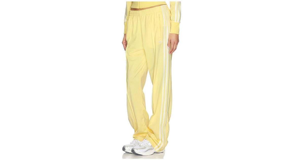 adidas Originals Firebird Classic Track Pants in Yellow | Lyst UK