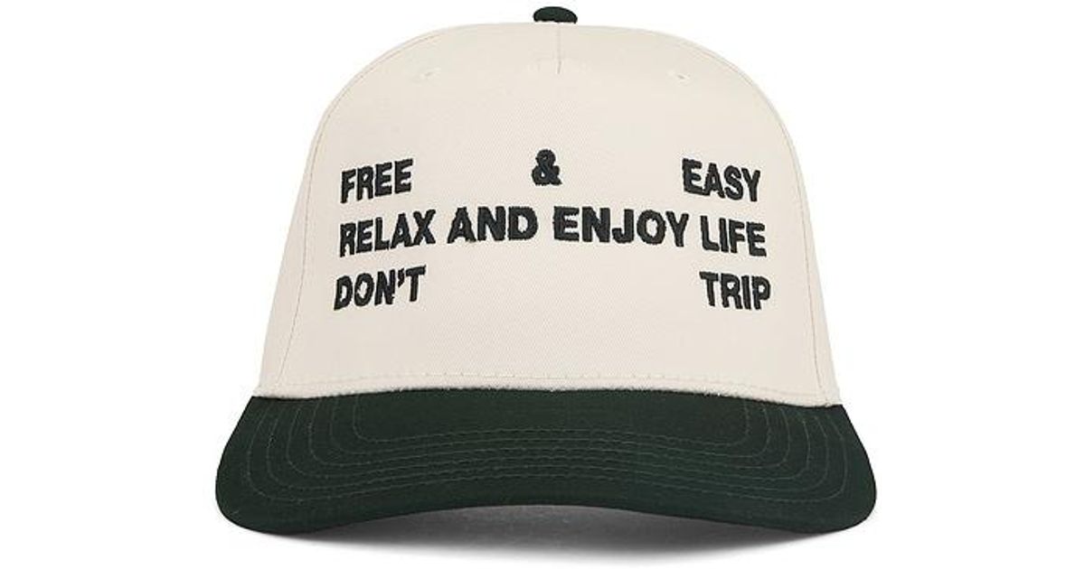 Free & Easy Trifecta Two Tone 5 Panel Snapback Hat in White | Lyst