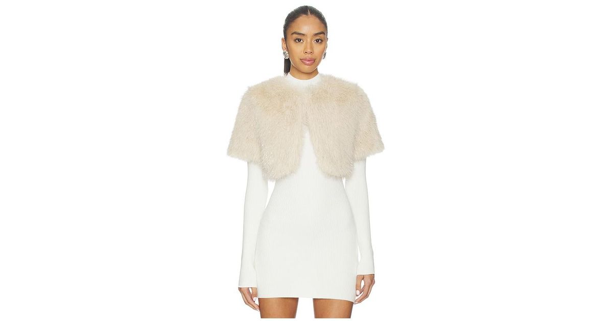 Unreal Fur Wings Bolero in White | Lyst UK