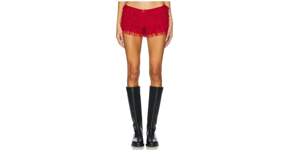 Jaded London Rhea Bloomers in Red | Lyst