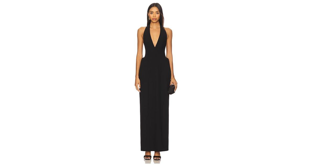 Misha The Delta Dress in Black | Lyst UK