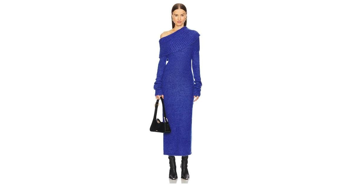 Cult Gaia Grayson Knit Dress in Blue | Lyst