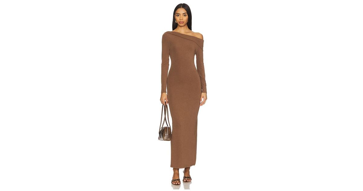 Elodie the Label Elodie Denis Dress in Brown | Lyst UK