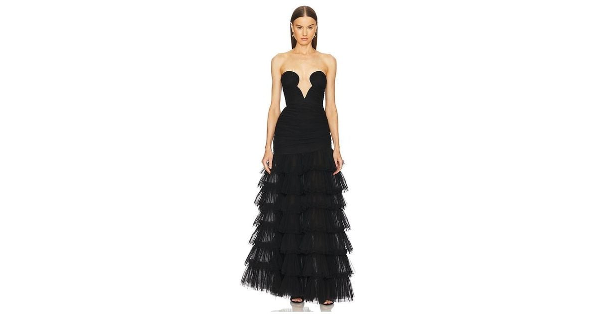 Michael Costello X Revolve Elizabeth Gown in Black | Lyst