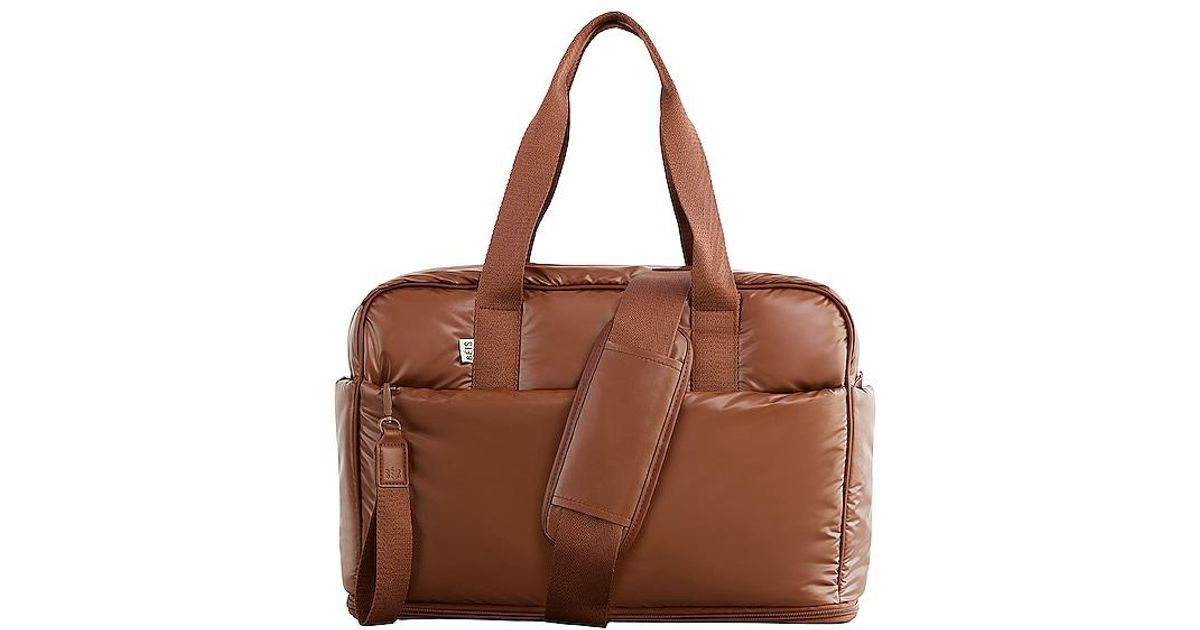 BEIS The Expandable Puffy Duffle in Brown | Lyst Australia