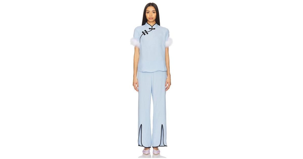 Sleeper Dragon Lounge Set With Detachable Feathers in Blue | Lyst