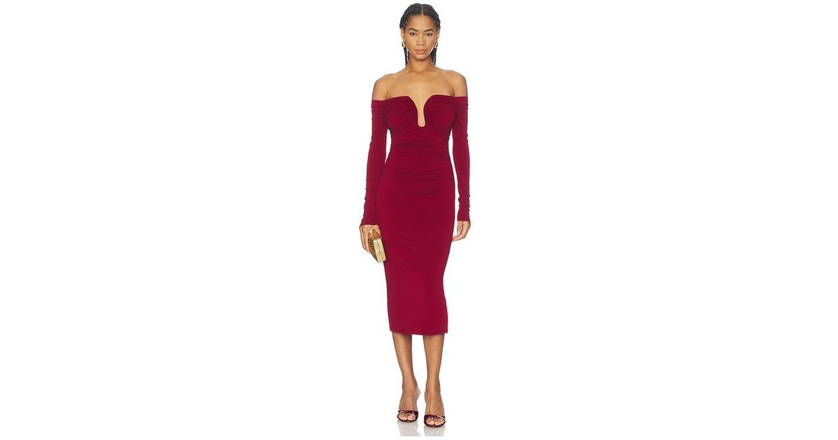 Astr Lovinia Dress in Red | Lyst