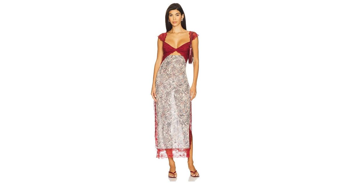 Free People X Intimately Suddenly Fine Maxi Slip in White | Lyst