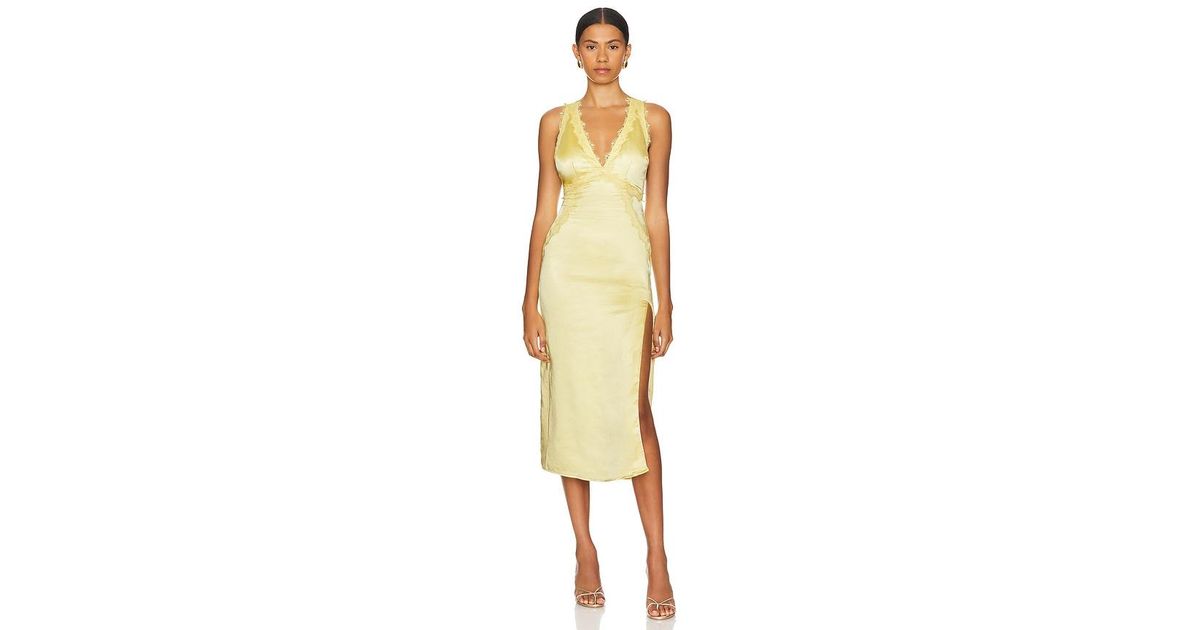 MORE TO COME Sheila Maxi Dress in Yellow | Lyst