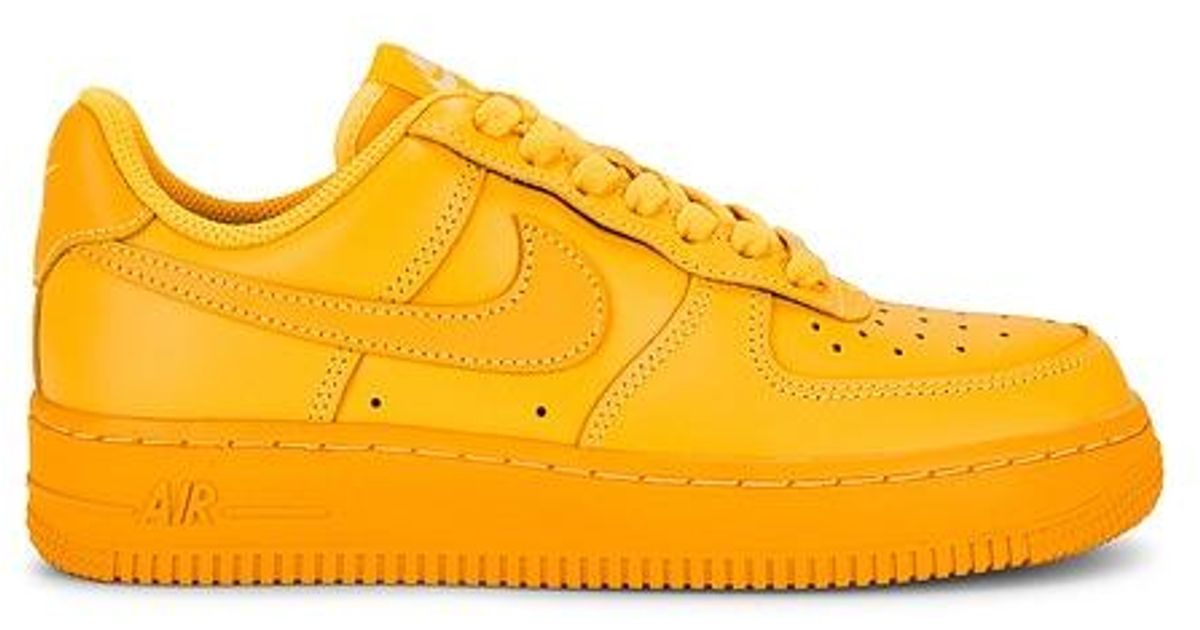 Nike Air Force 1 '07 Sneakers in Yellow | Lyst