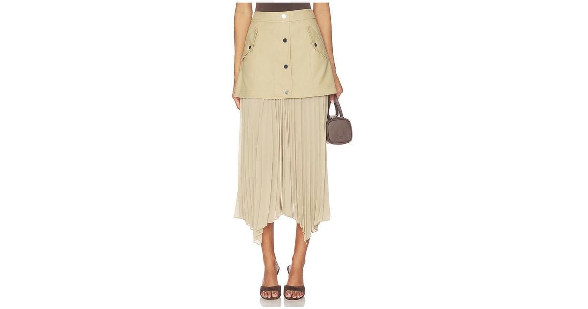 Veronica Beard Patricka Skirt in Natural | Lyst UK