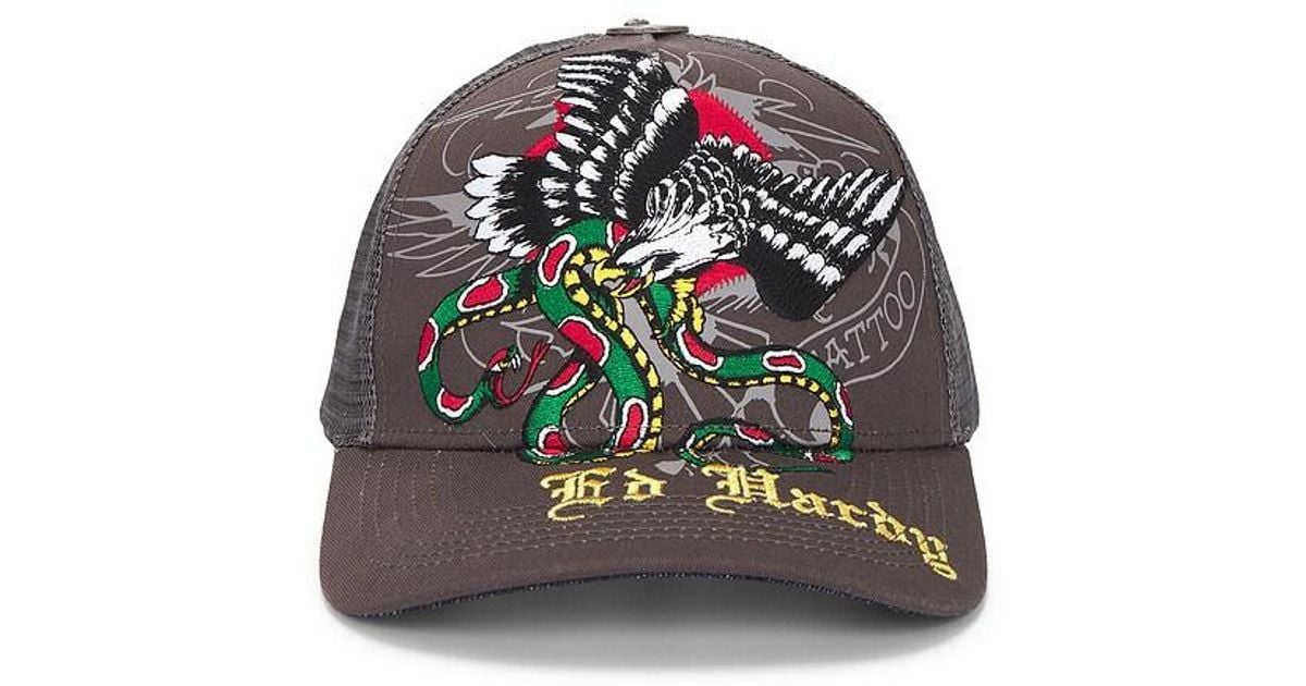 Ed Hardy Eagle Snake Hat for Men | Lyst