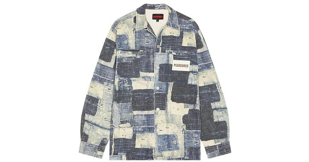 Pleasures Boro Work Jacket in Blue for Men | Lyst
