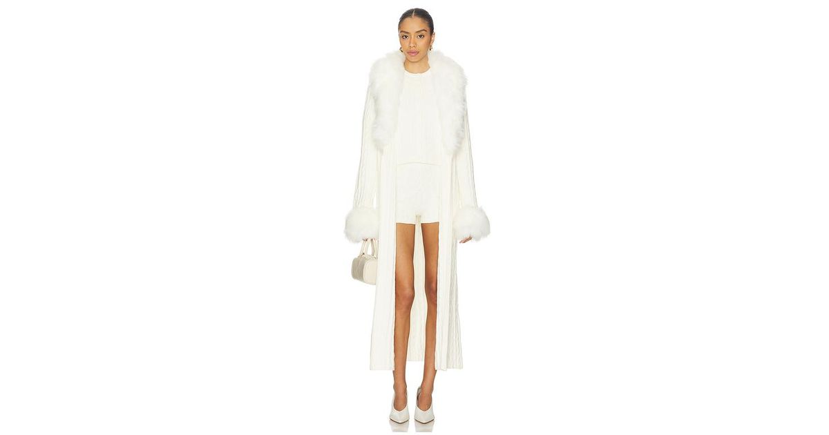 Show Me Your Mumu Stormi Cardigan in White | Lyst UK