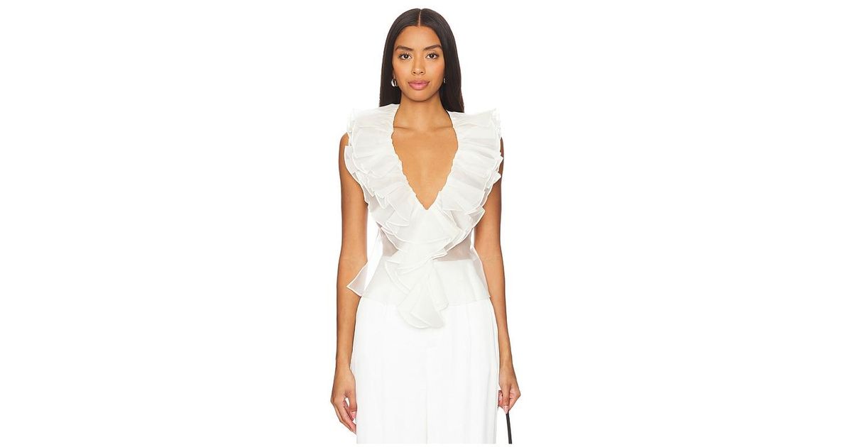 retroféte Emeline Top in White | Lyst