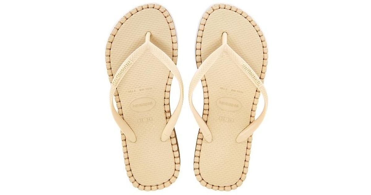 Havaianas Slim Flatform Loop Slim Sandal in Natural | Lyst