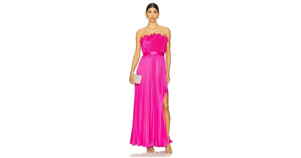 AMUR Arora Gown in Pink | Lyst