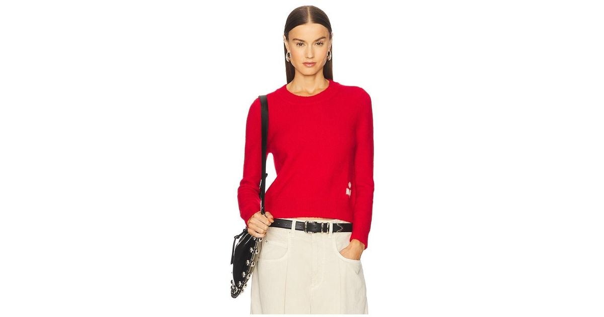 Isabel Marant Isadora Sweater in Red | Lyst