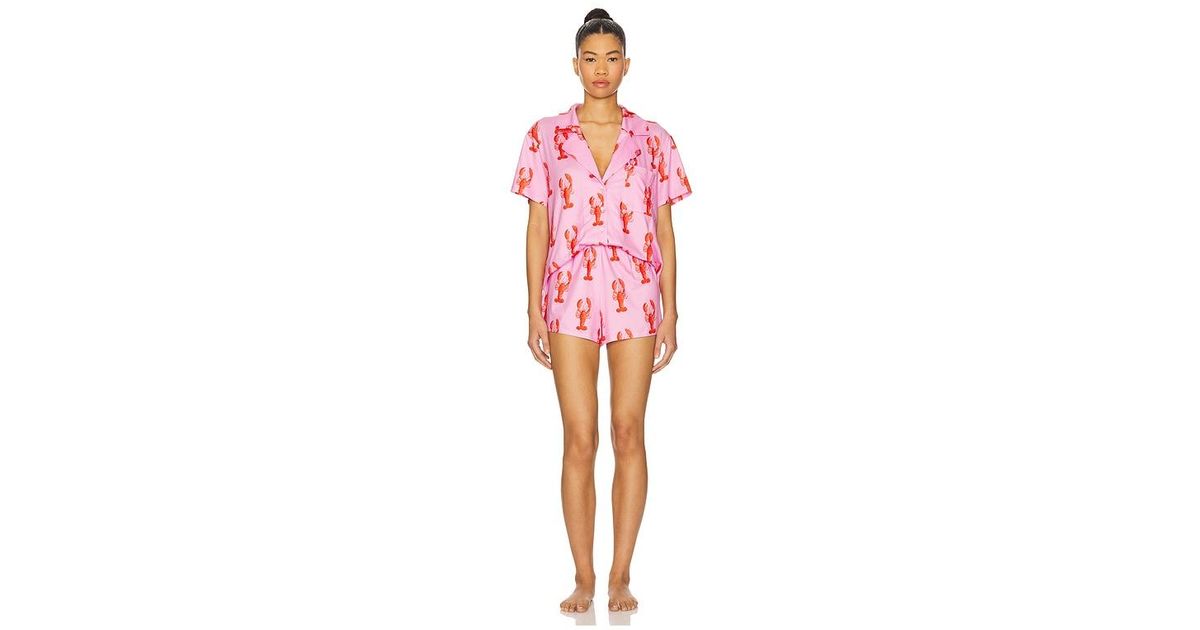 Show Me Your Mumu Sunday Morning Pj Set in Red | Lyst