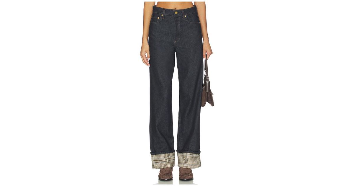 Rag & Bone Shea Ankle Straight Cuff Jeans in Blue | Lyst UK