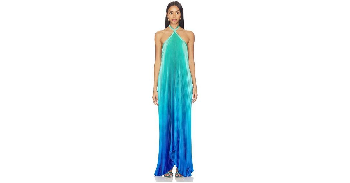 L'idée Deesse Gown in Blue | Lyst UK