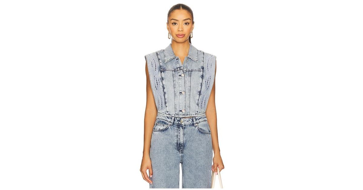 IRO Rosye Vest in Blue | Lyst