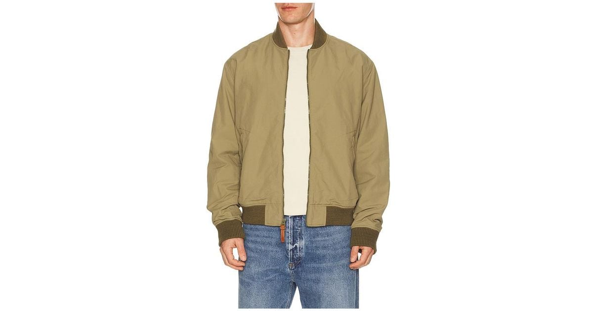 Faherty Military Bomber Jacket in Blue for Men | Lyst UK