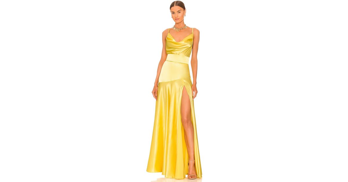 Bronx and Banco X Revolve Maxi Dress in Yellow | Lyst