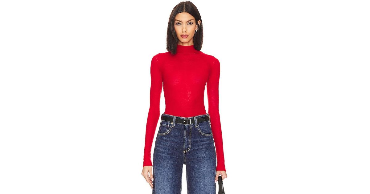 House of Harlow 1960 X Revolve Lane Sheer Top in Red | Lyst
