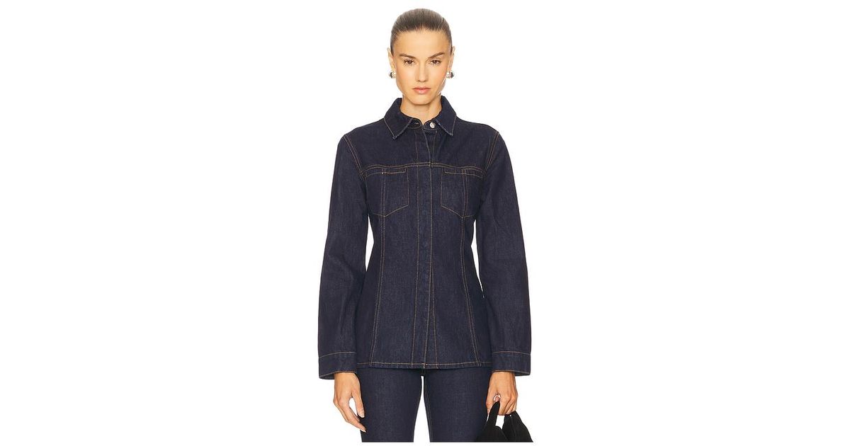 GRLFRND Drew Jacket in Blue | Lyst UK